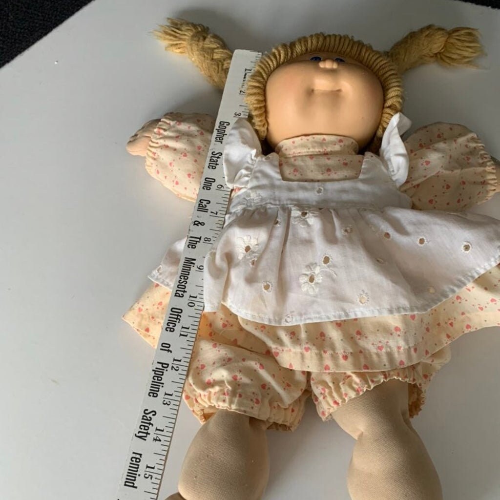 ORIGINAL Cabbage Patch Kids Doll. 1978-1982 Long Blond Hair Blue Eyes ...
