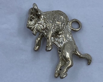 YELLOWSTONE Bison Buffalo Solid Sterling Silver .925 Charm - Etsy