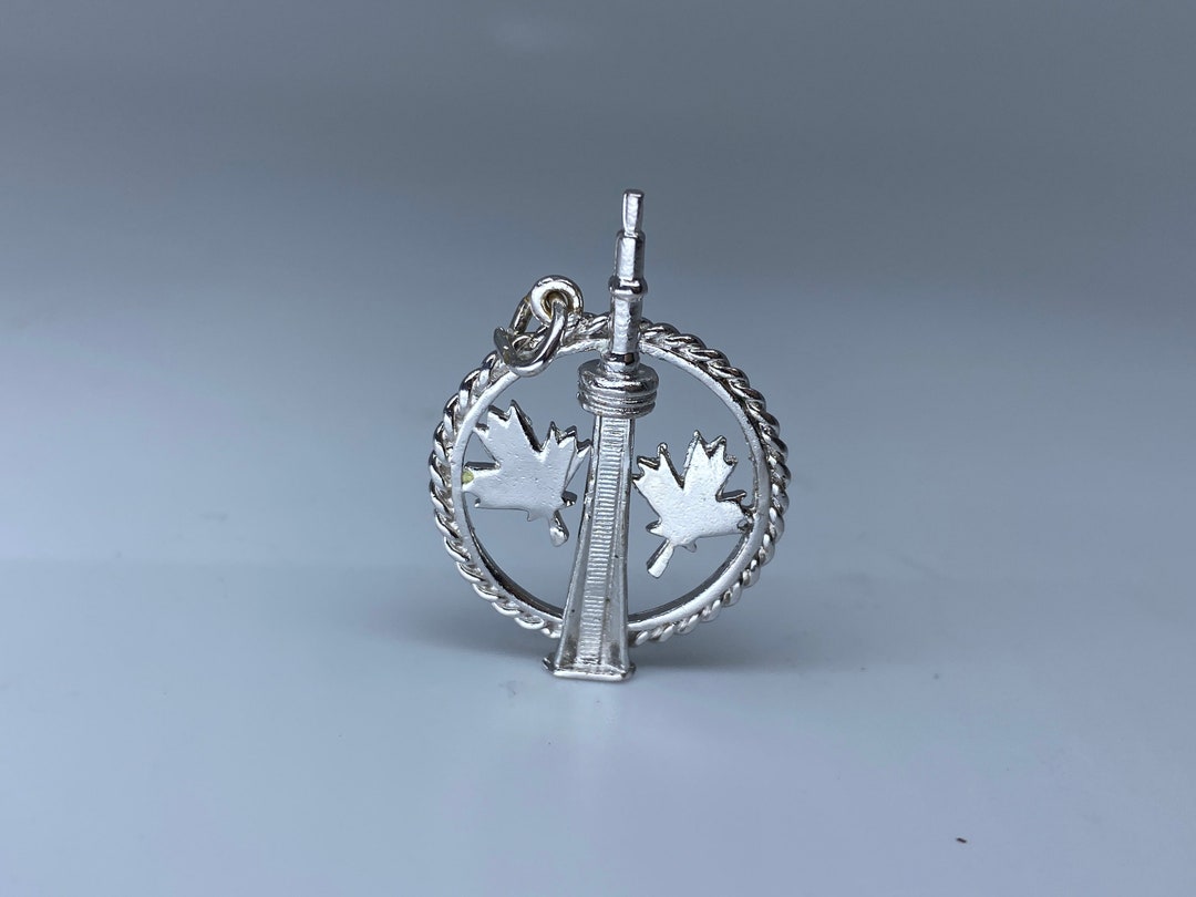 Sterling Silver Toronto Needle CN Tower Charm - Etsy