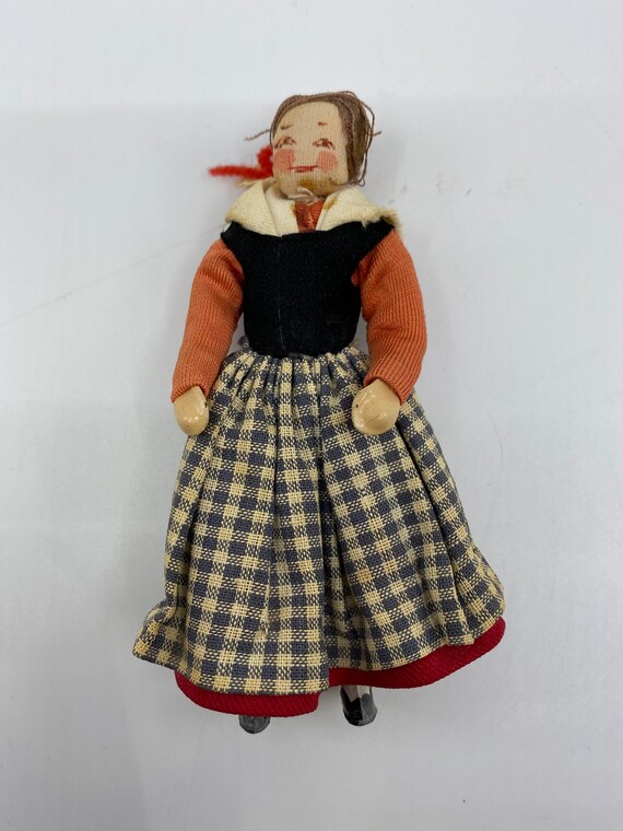 Vintage Thread Wrapped Doll | Etsy