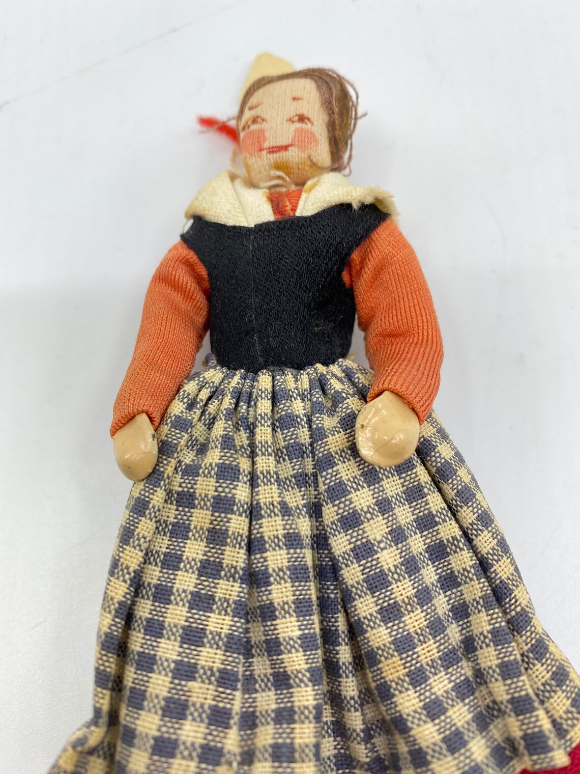 Vintage Thread Wrapped Doll - Etsy