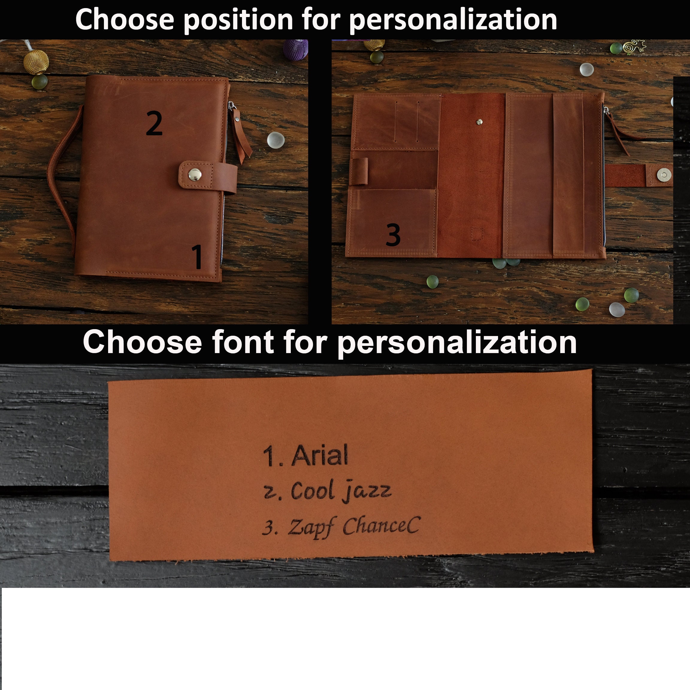 Leather Notebook Cover A4 Custom Personalized Journal Cover - Etsy