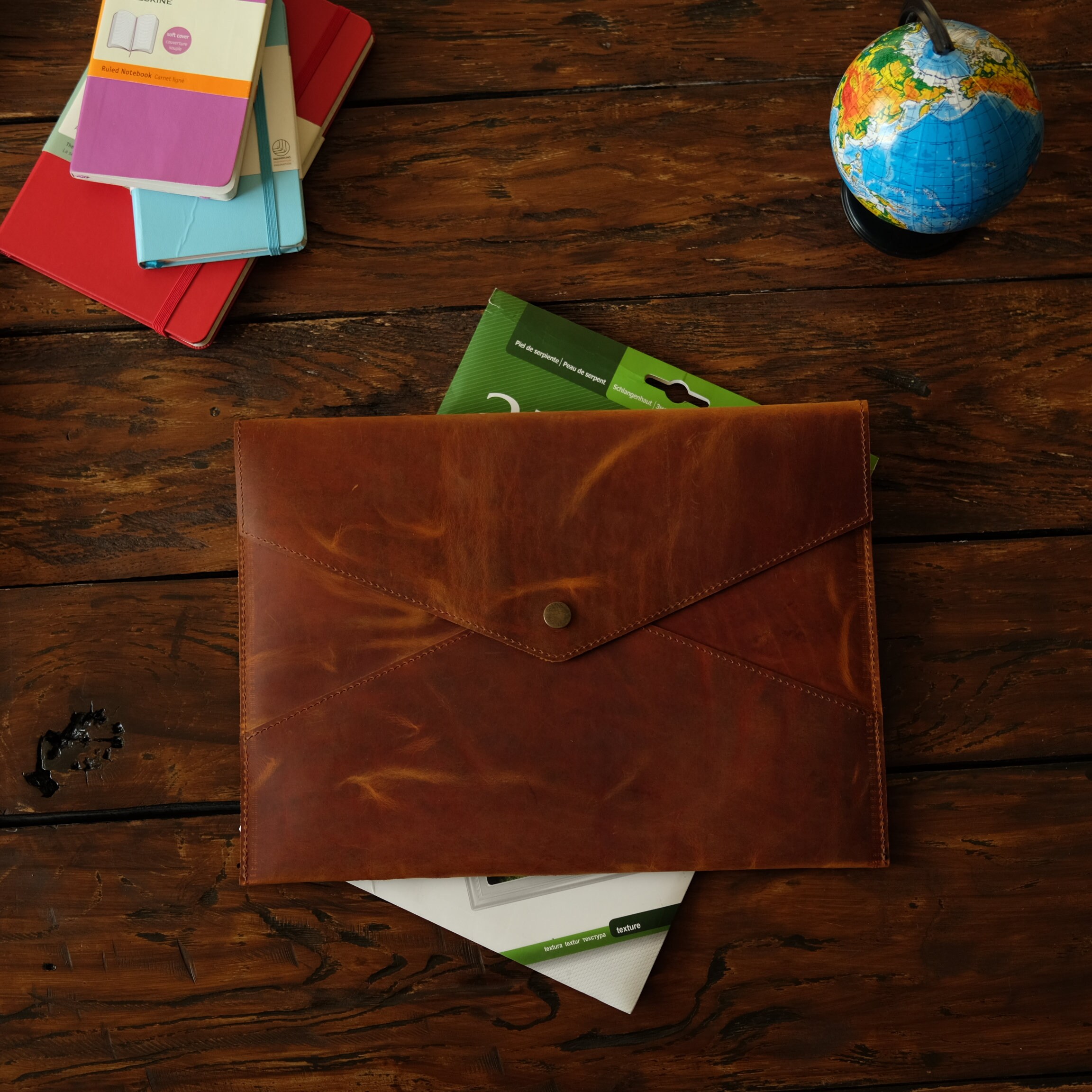 Personalized Document Holder, Office Paper Case, Custom Folder, Leather ...