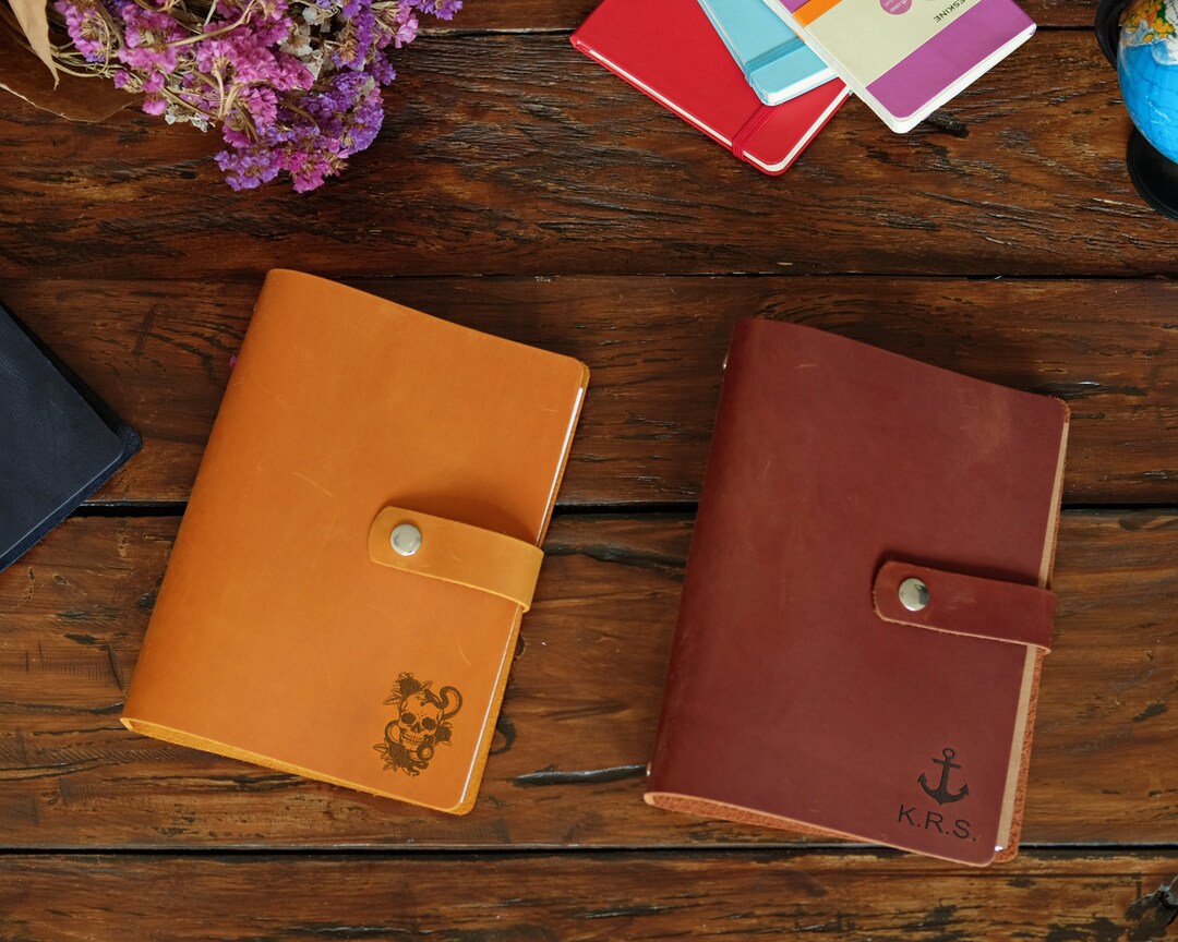 Leather A5 Binder Refillable Custom Student Gift Ring Binder - Etsy