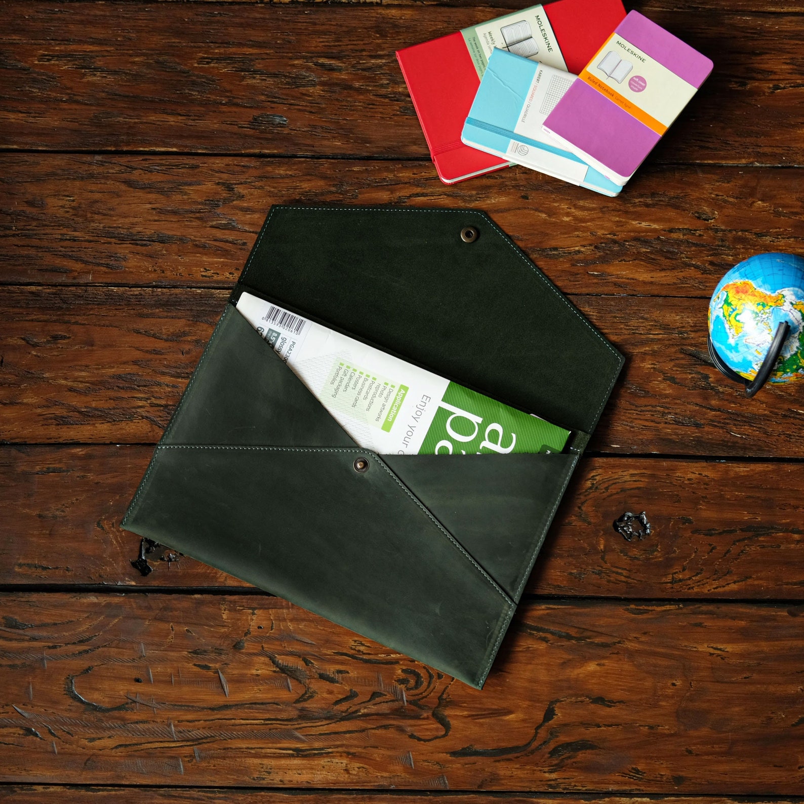 Personalized Document Holder, Office Paper Case, Custom Folder, Leather ...