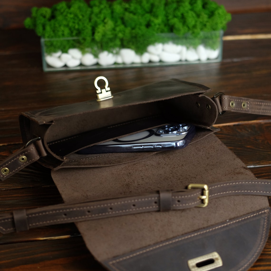 Small Crossbody Bag for Women, Personalized Leather Cross Body Purse ...