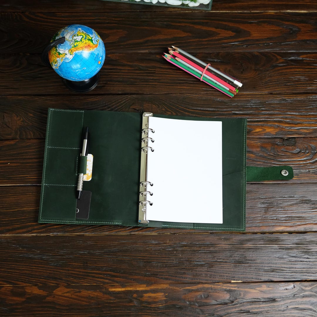 Ring Binder A4 A5, Loose Leaf Notebook, Leather Refillable Journal ...