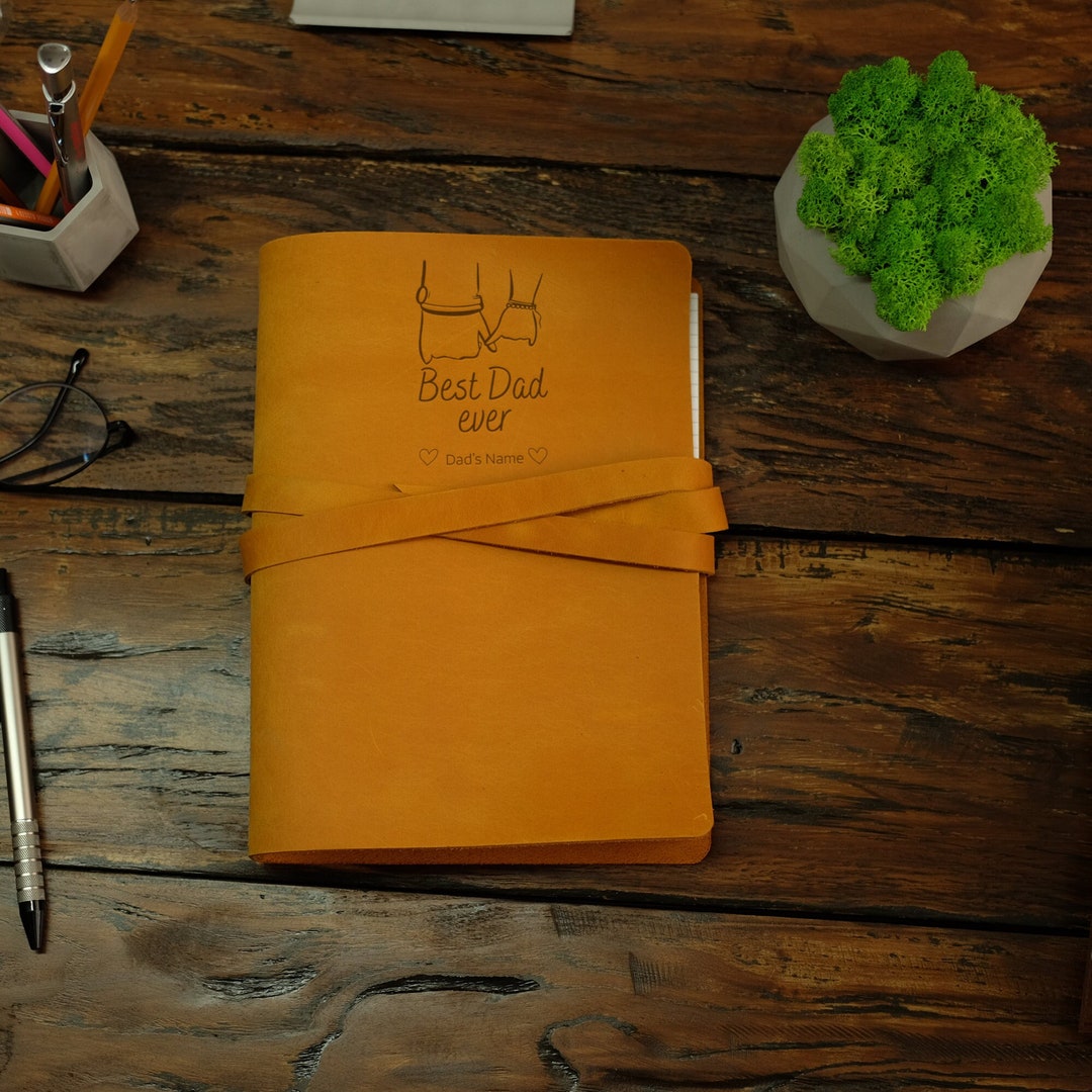 Personalized Dad Journal, Best Dad Custom Notebook, First Time Dad Gift ...