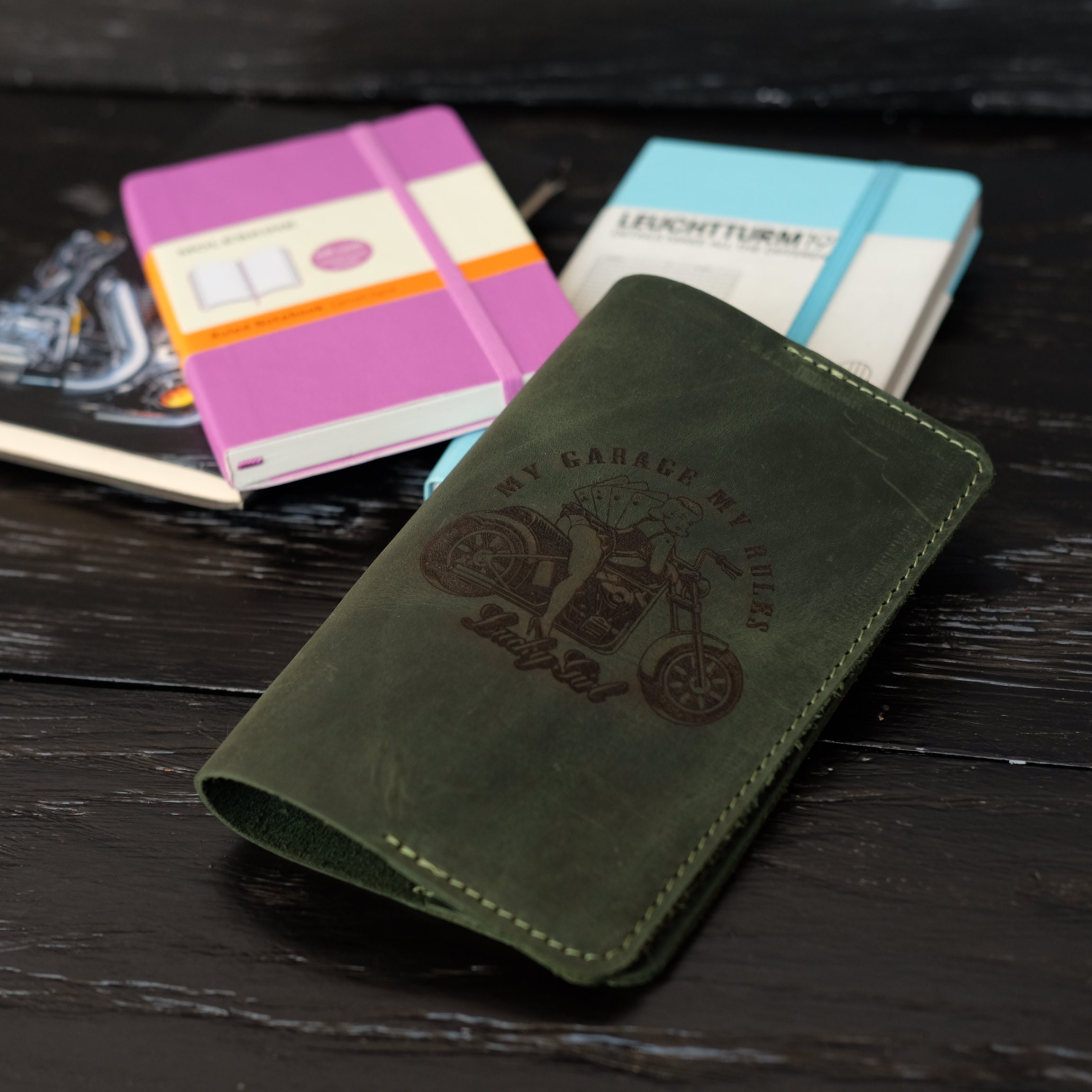 Personalized Leather Cover for Notebook Field Notes Cover - Etsy