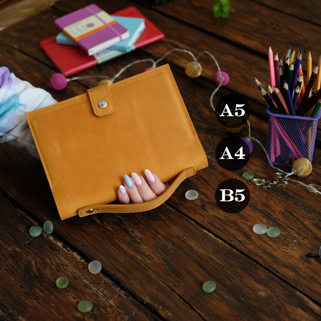 Leather Journal Cover, Hobonichi Cousin Cover Personalized, Leather A5 ...