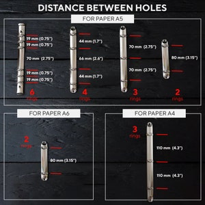 Ring Planner Leather, A6 A4 A5 Ring Binder, Custom Filofax, Refillable ...