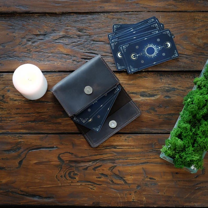 Custom Tarot Card Pouch, Leather Tarot Deck Holder, Tarot Carrying Bag ...