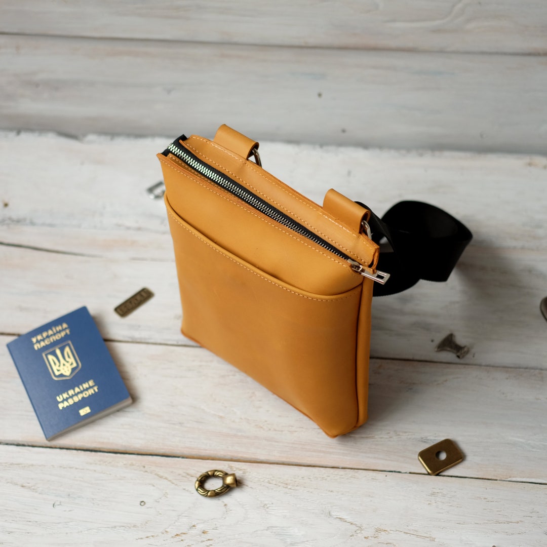 Leather Crossbody Bag Men Mens Shoulder Bag Genuine Leather - Etsy