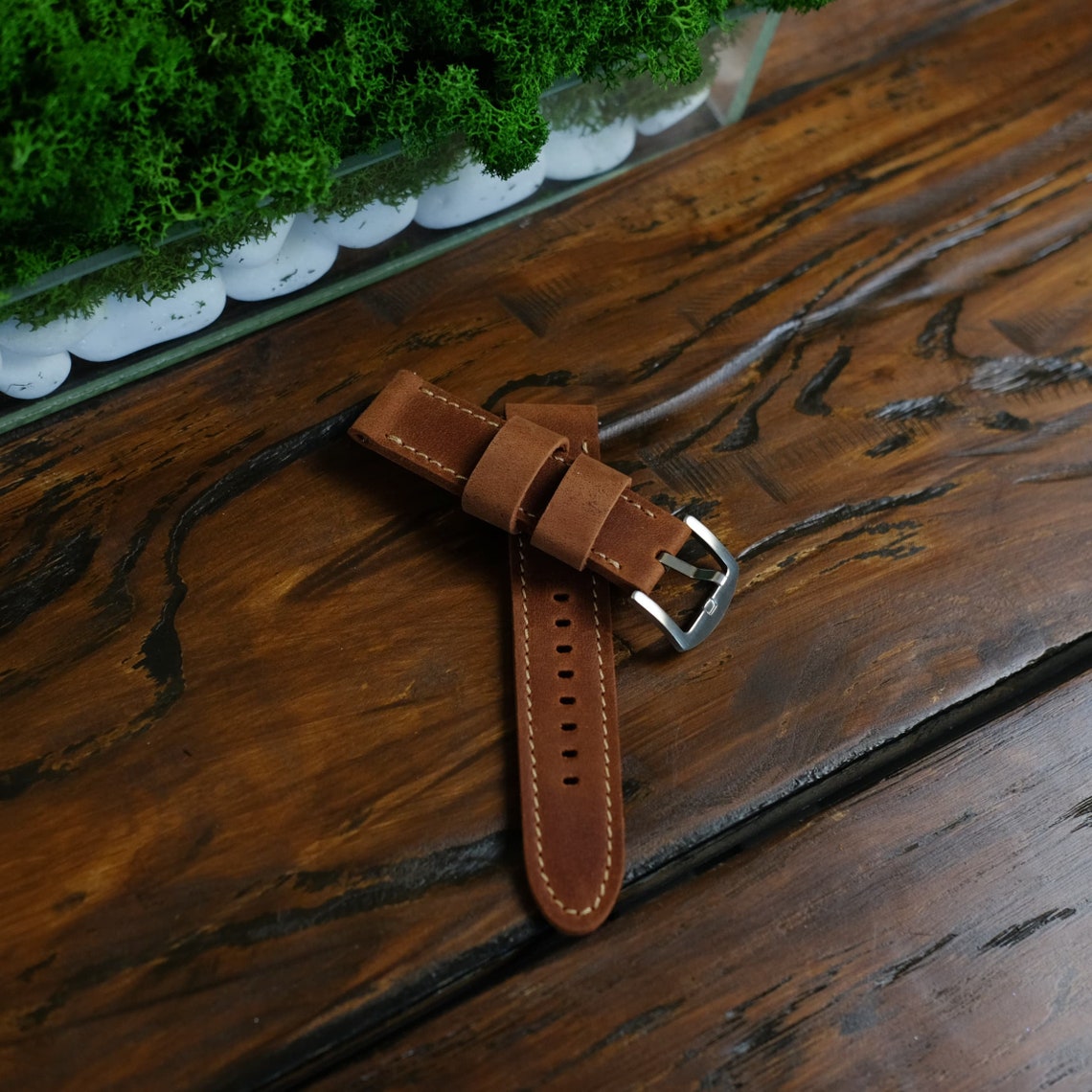Custom Leather Watch Strap for Men, Leather Watch Band, Engraved Watch ...