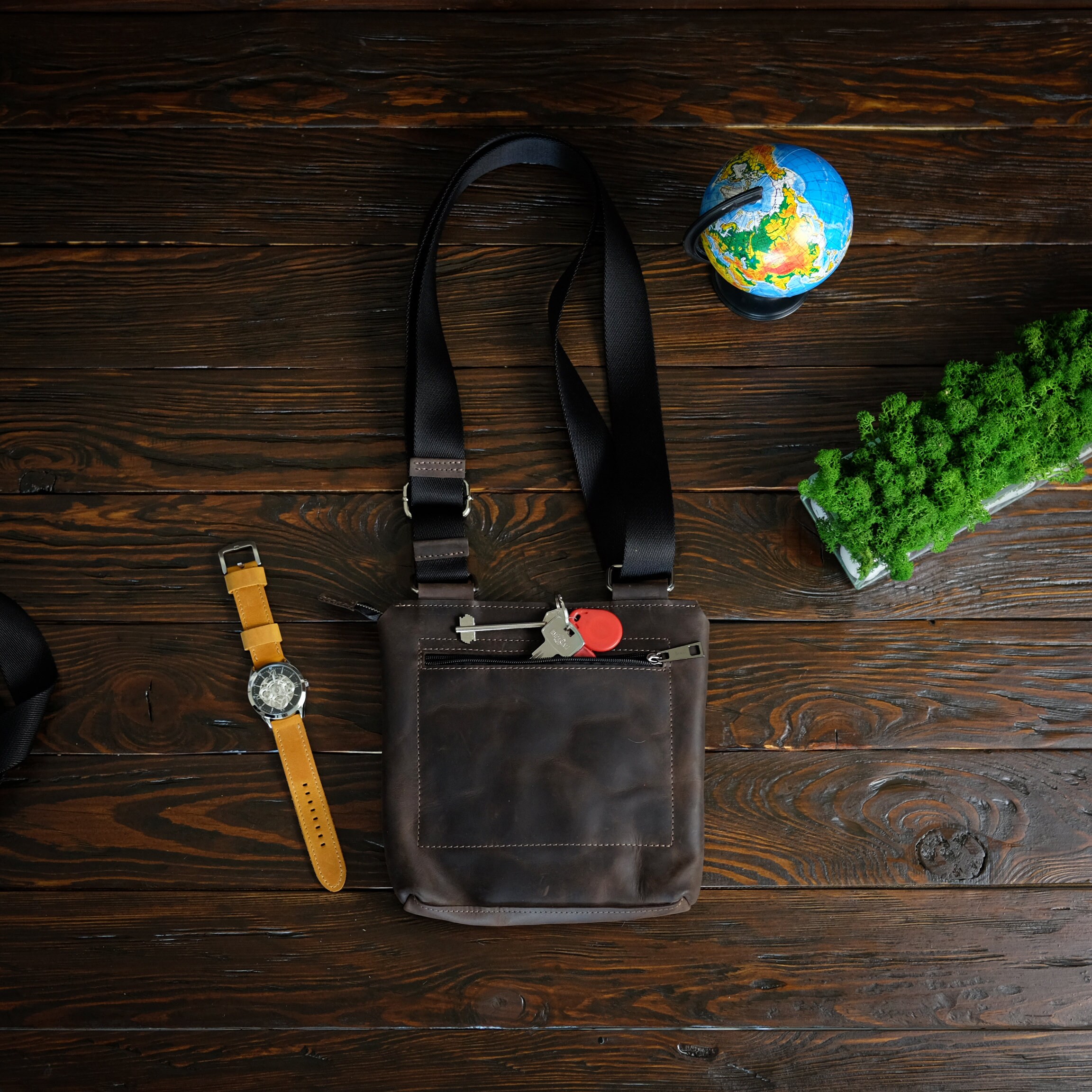 Leather Crossbody Bag Men, Crossover Man Purse, Shoulder Bag, Mens ...