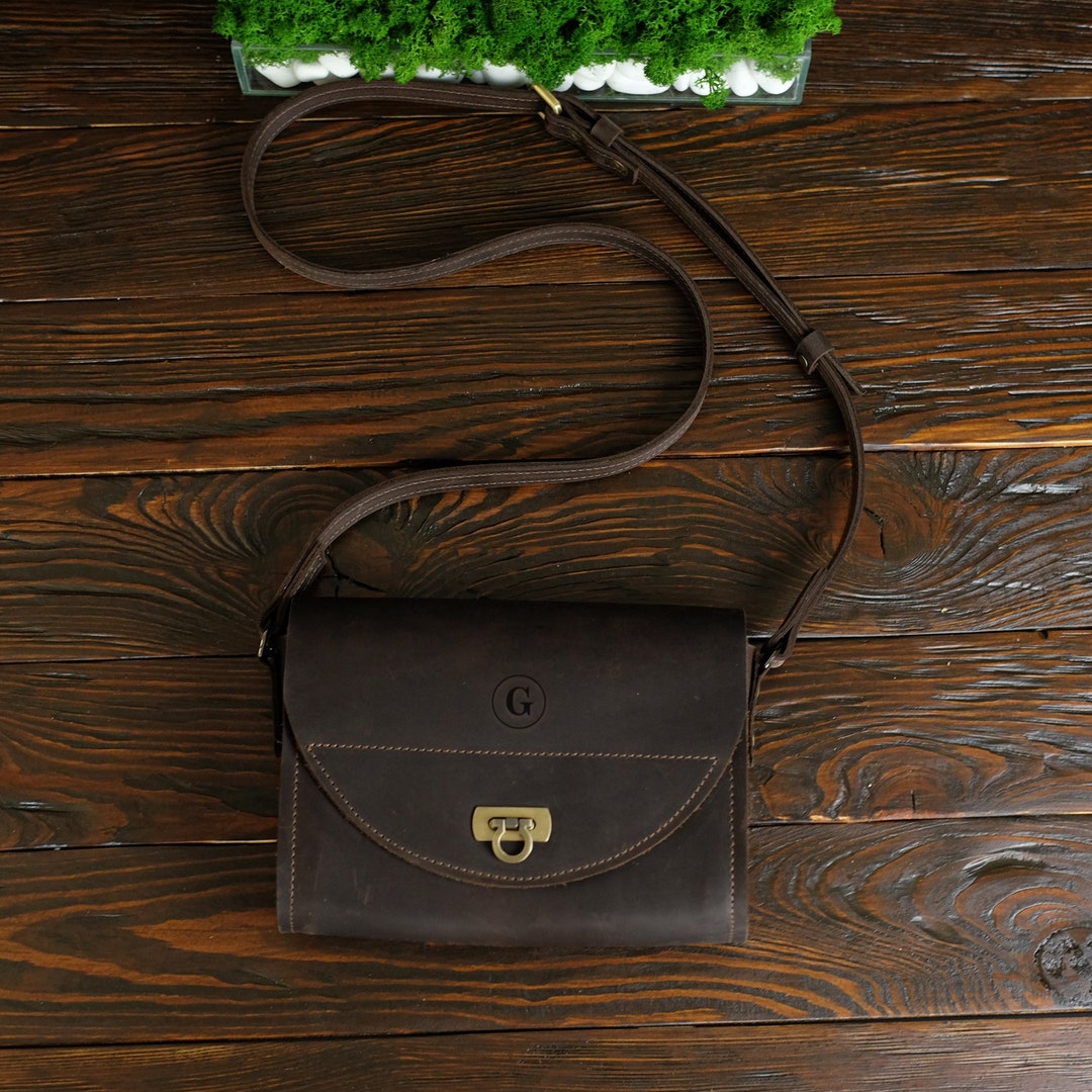 Small Crossbody Bag for Women, Personalized Leather Cross Body Purse ...