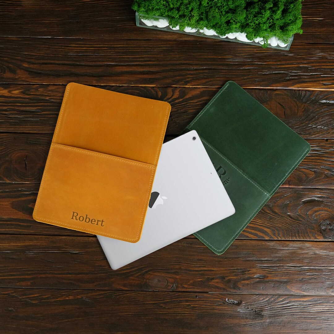 Leather iPad Case With Name, Personalized iPad Air Sleeve, Custom iPad ...