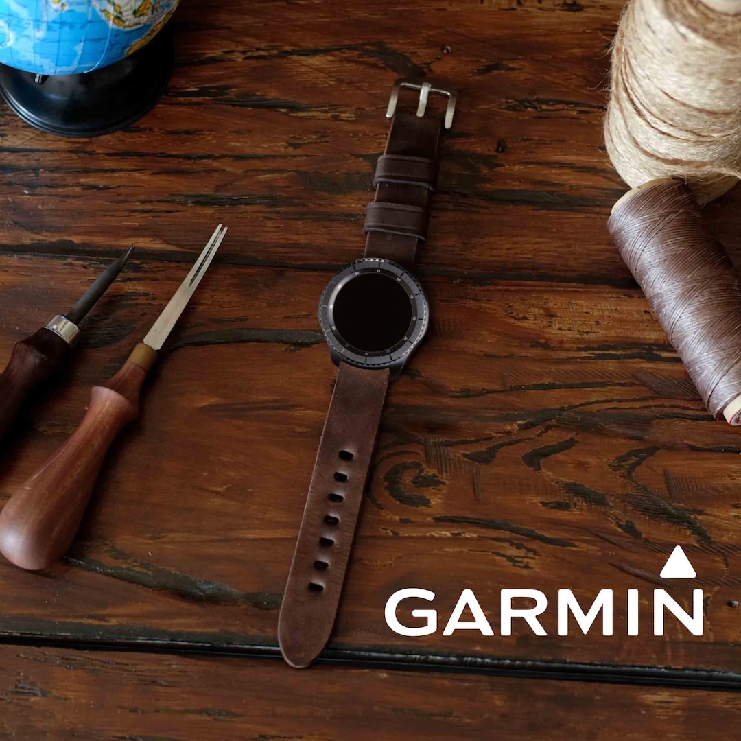 Leather Garmin Band Personalized Custom Watch Strap for - Etsy