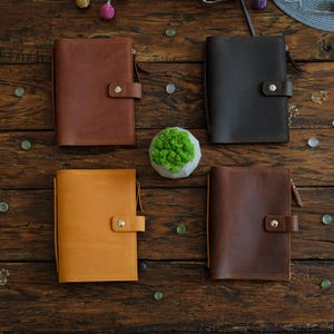 Journal Cover A5 A4 B5, Leather Notebook Cover Hobonichi Moleskine ...