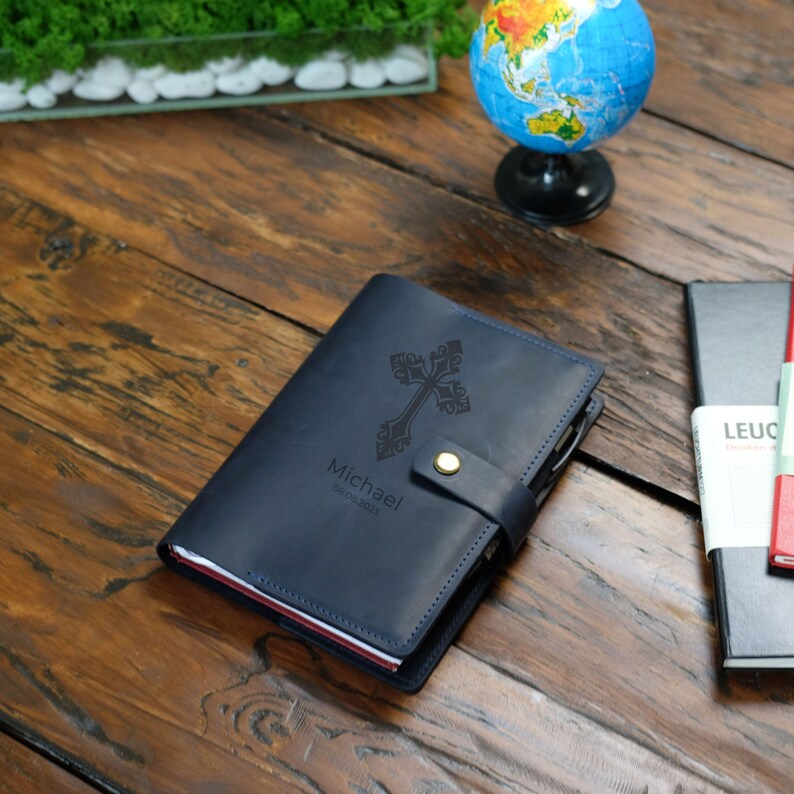 Custom Bible Cover for Pastor, Prayer Journal Cover, Personalized Bible ...