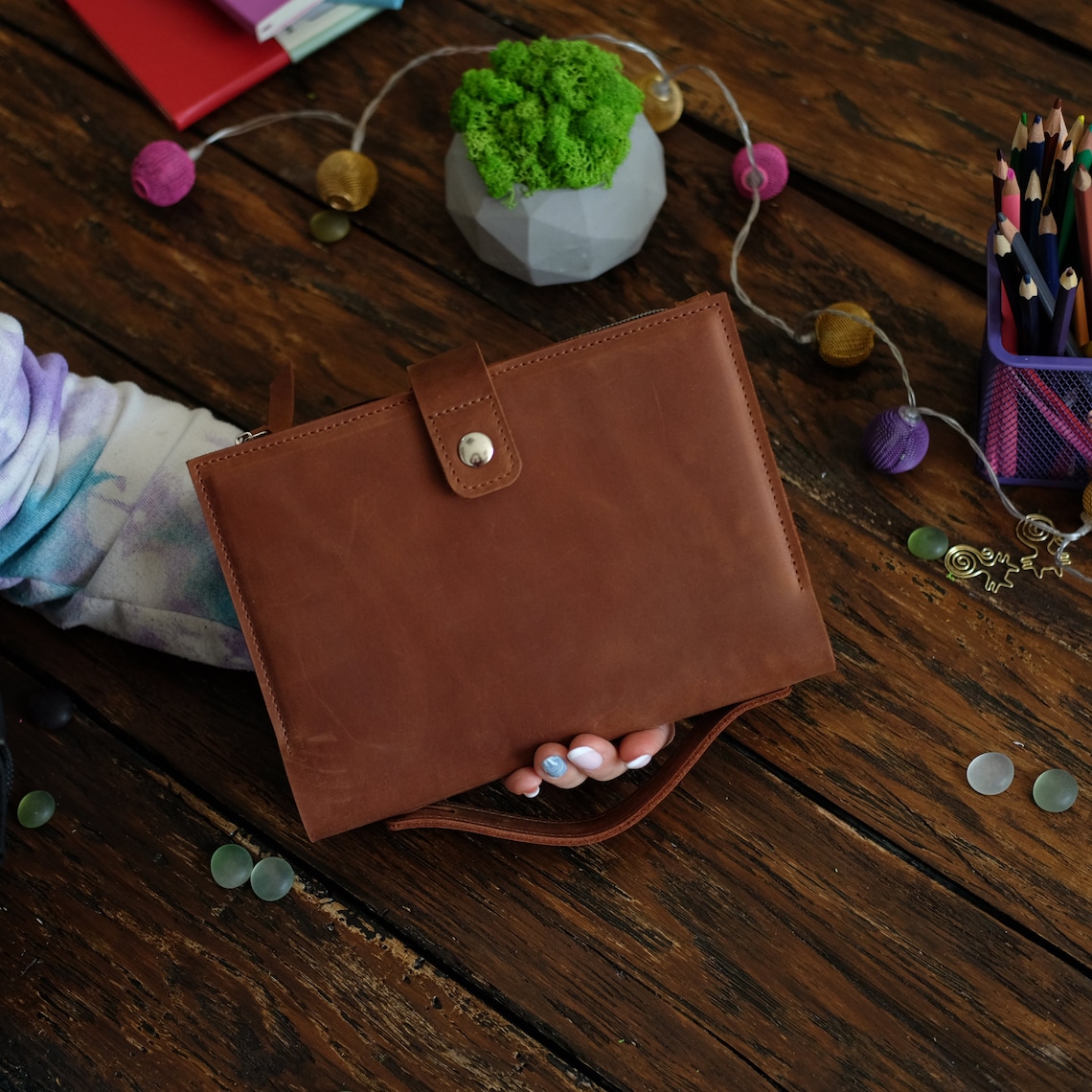 Refillable Notebook Cover A5 A4 B5, Leather Journal Cover, Hobonichi ...