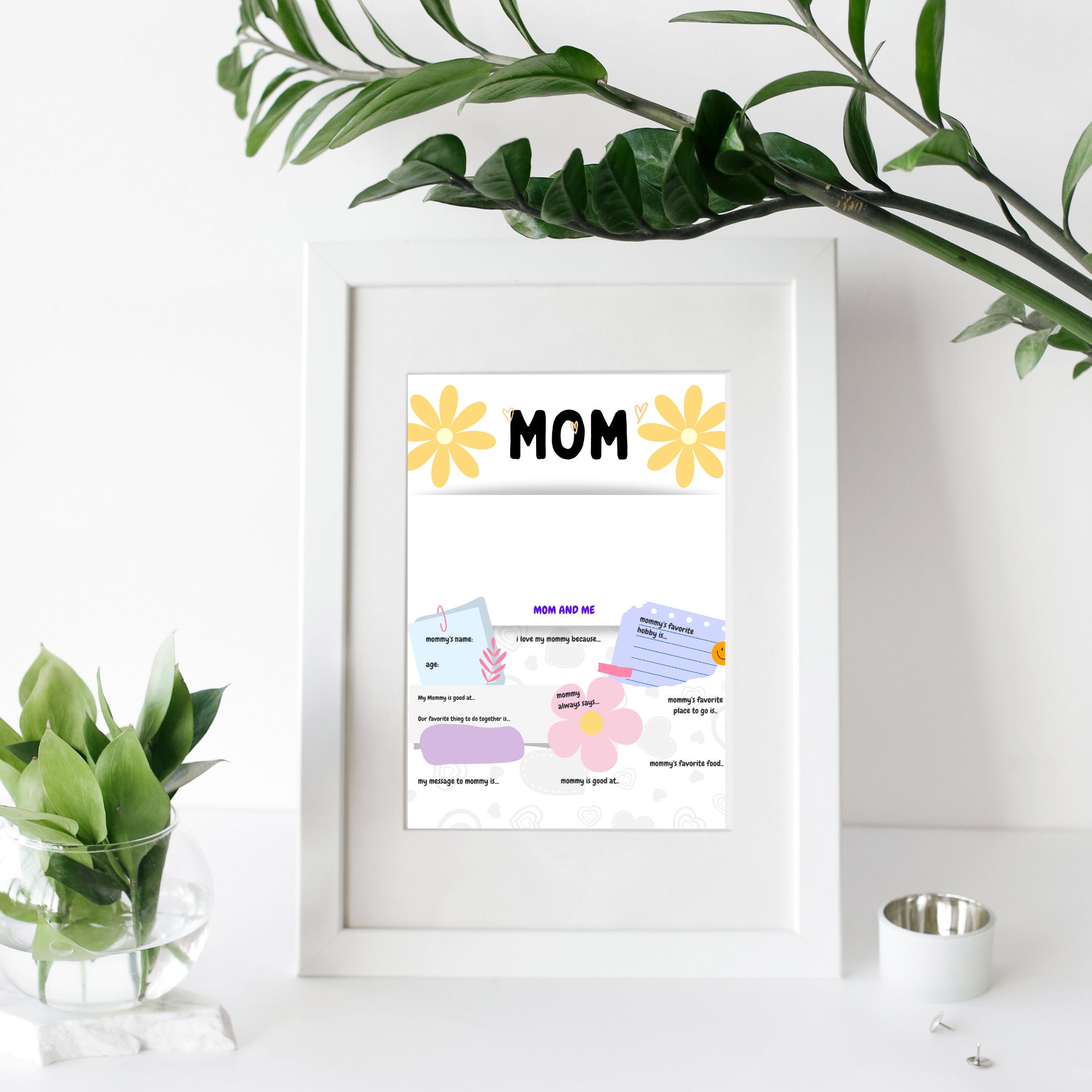 Printable Letter for Mom "mom and Me" - Etsy