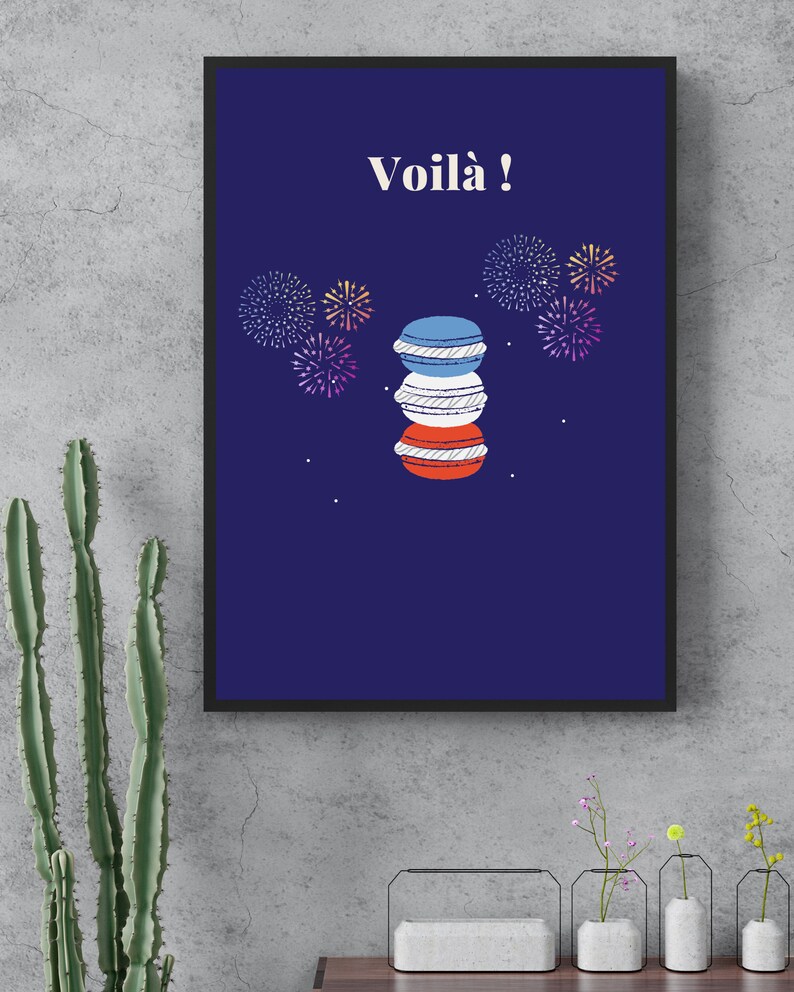 Instant Download Digital Wall Poster "voila" - Etsy