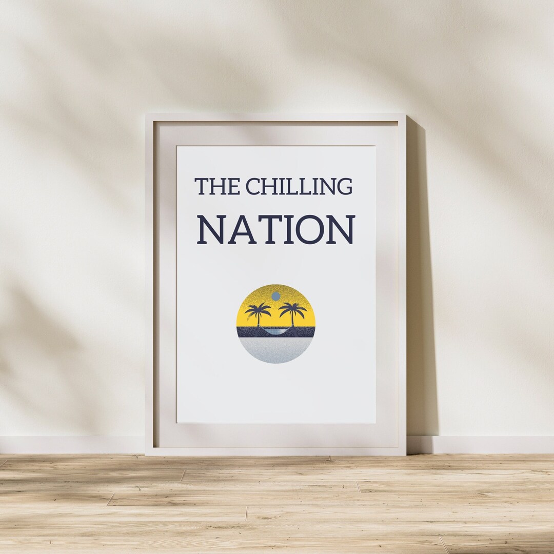 Instant Download Digital Wall Poster the Chilling Nation - Etsy