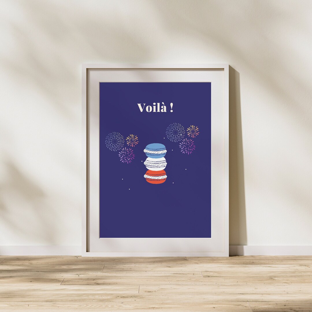 Instant Download Digital Wall Poster "voila" - Etsy