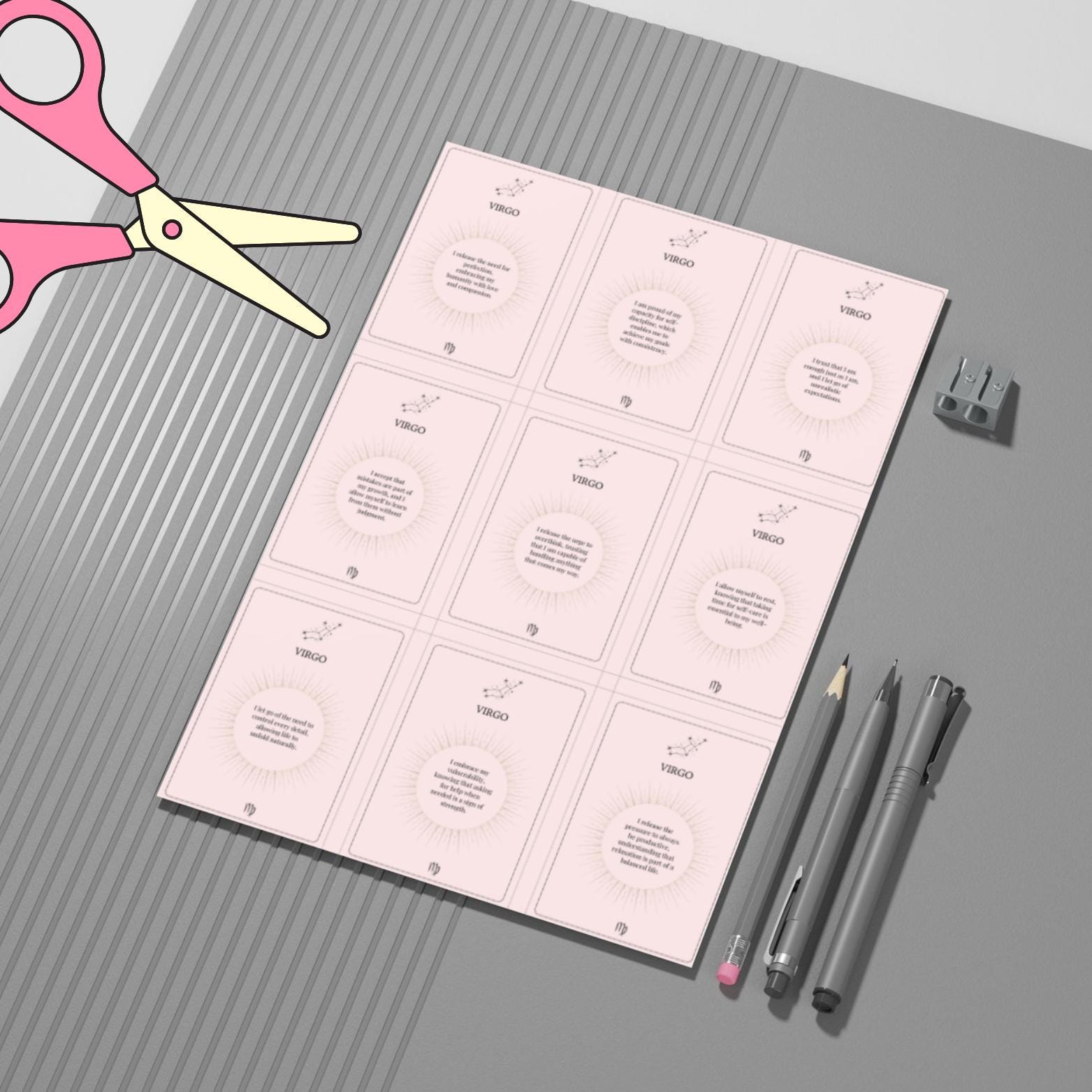 30 Virgo Affirmation Cards | Printable & Digital Astrology Affirmations ...