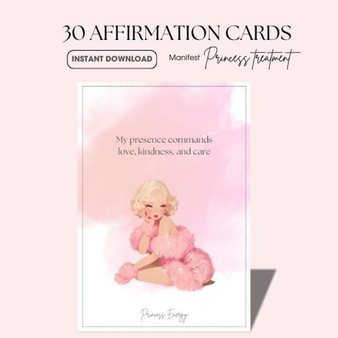 30 Princess Energy Affirmation Cards and Phone Wallpapers Connect With ...