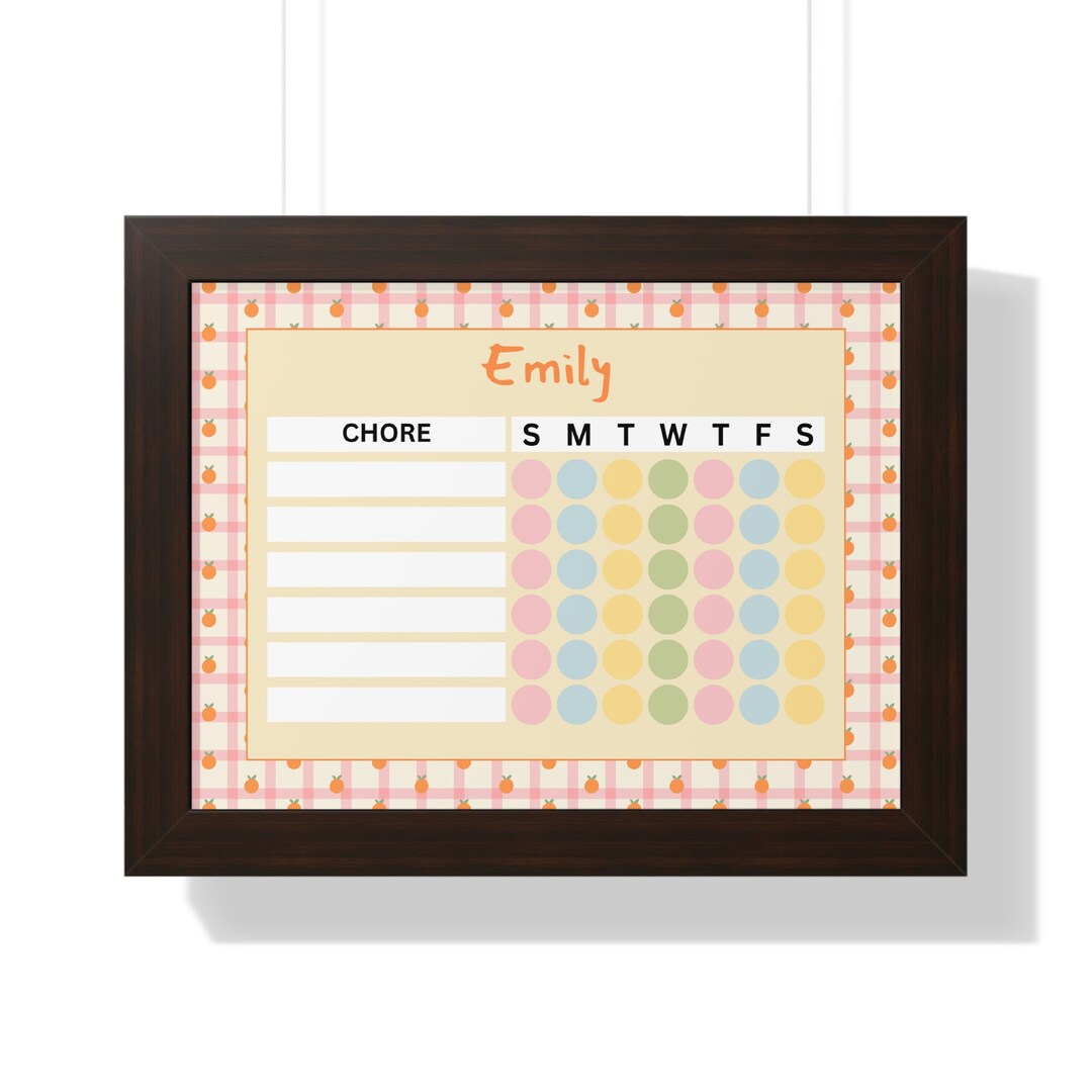 Chore Chart for Kids, Personalized Acrylic Dry Erase Chore Board ...