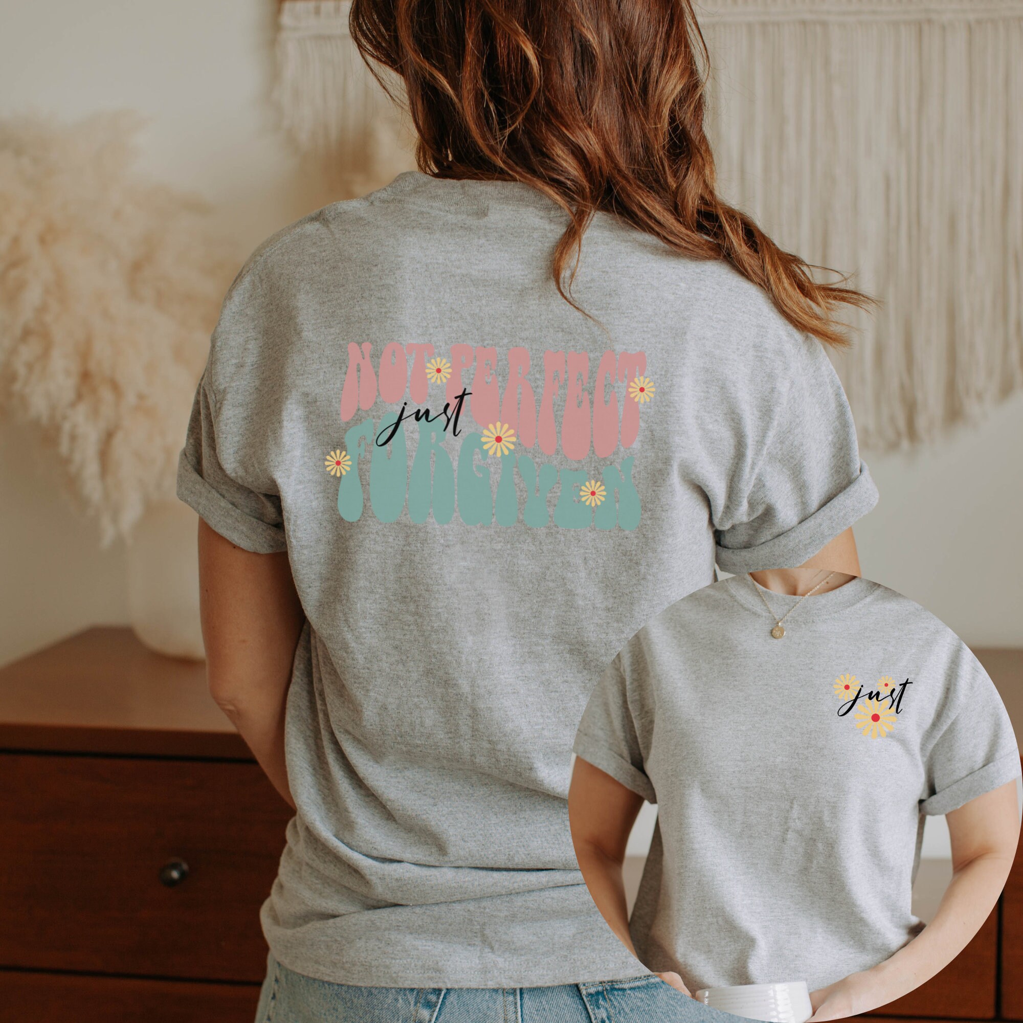 Groovy Teens T-shirt, Front and Back Design Christian T-shirt Faith Gift for Teens, Christian ...