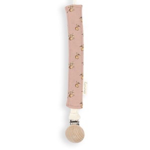 Personalized Peach Pink Organic Cotton Knit Pacifier Clip / - Etsy
