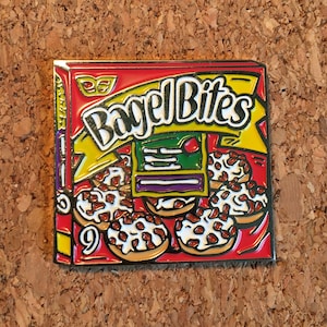 Bagel Bites Enamel Pin - Etsy