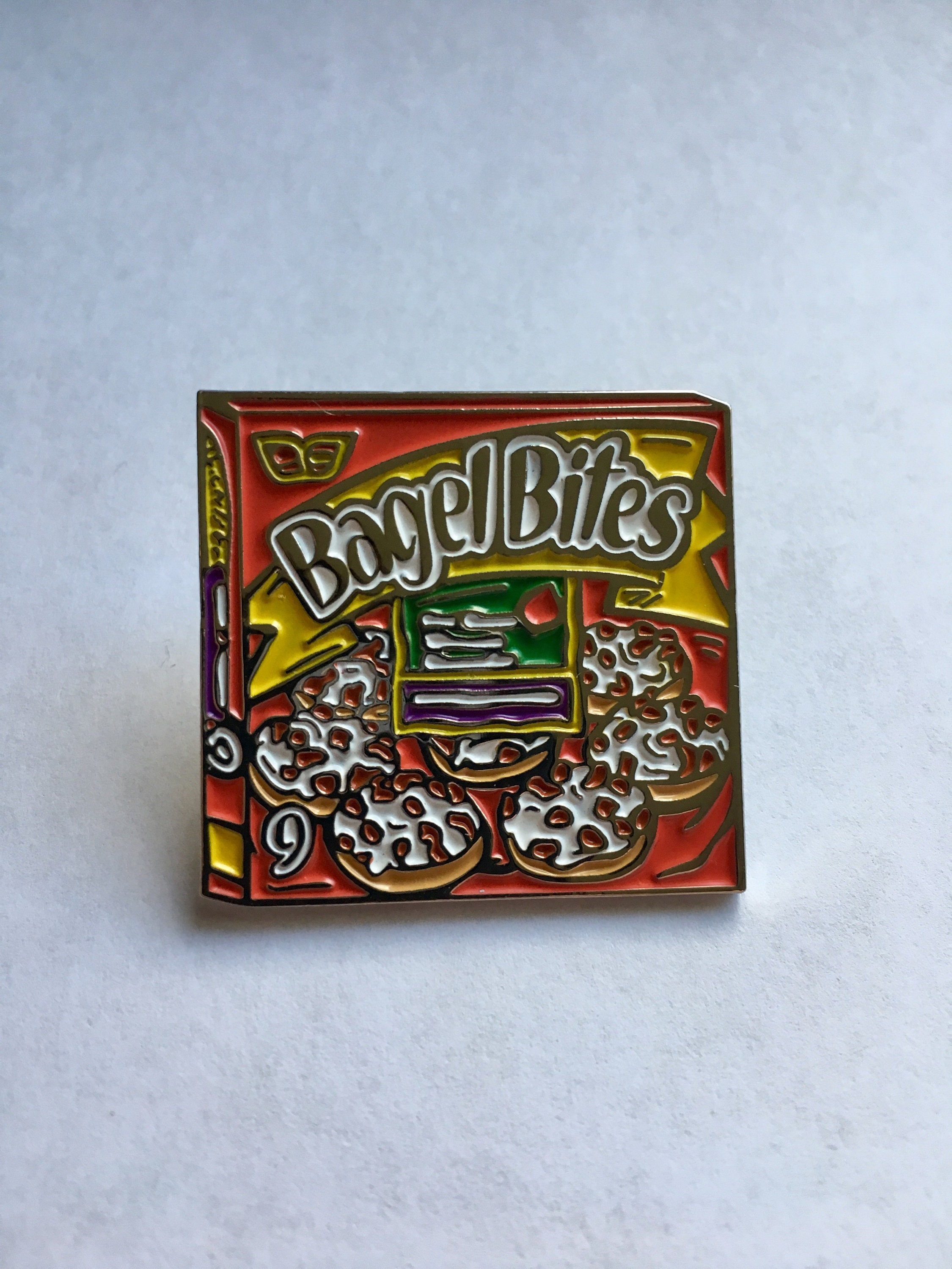 Bagel Bites Enamel Pin - Etsy