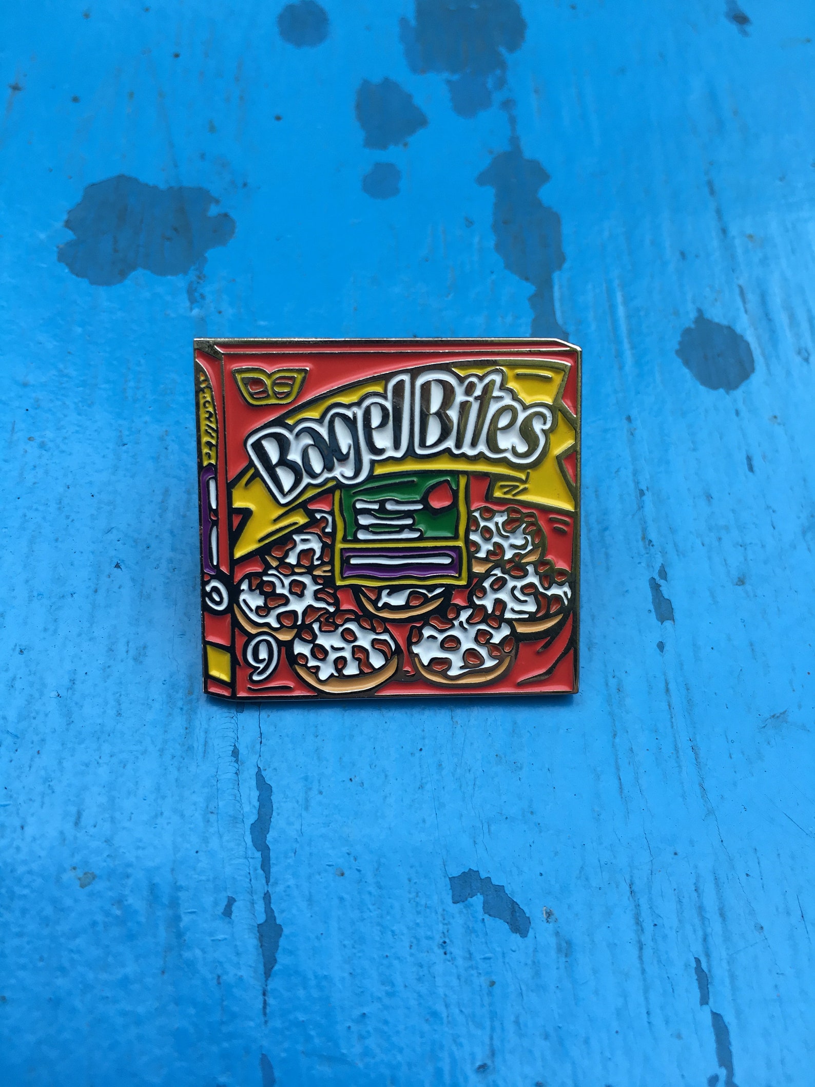 Bagel Bites Enamel Pin - Etsy