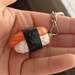 Salmon Sushi Keychain - Etsy