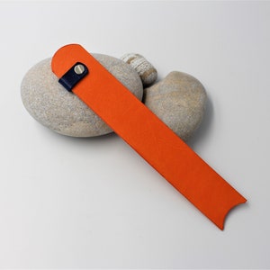 Personalised Italian Leather Bookmark in a Choice of Colours - Etsy