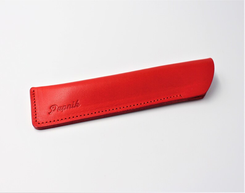 Personalised Italian Leather Single Pen Case Sheath in a - Etsy UK