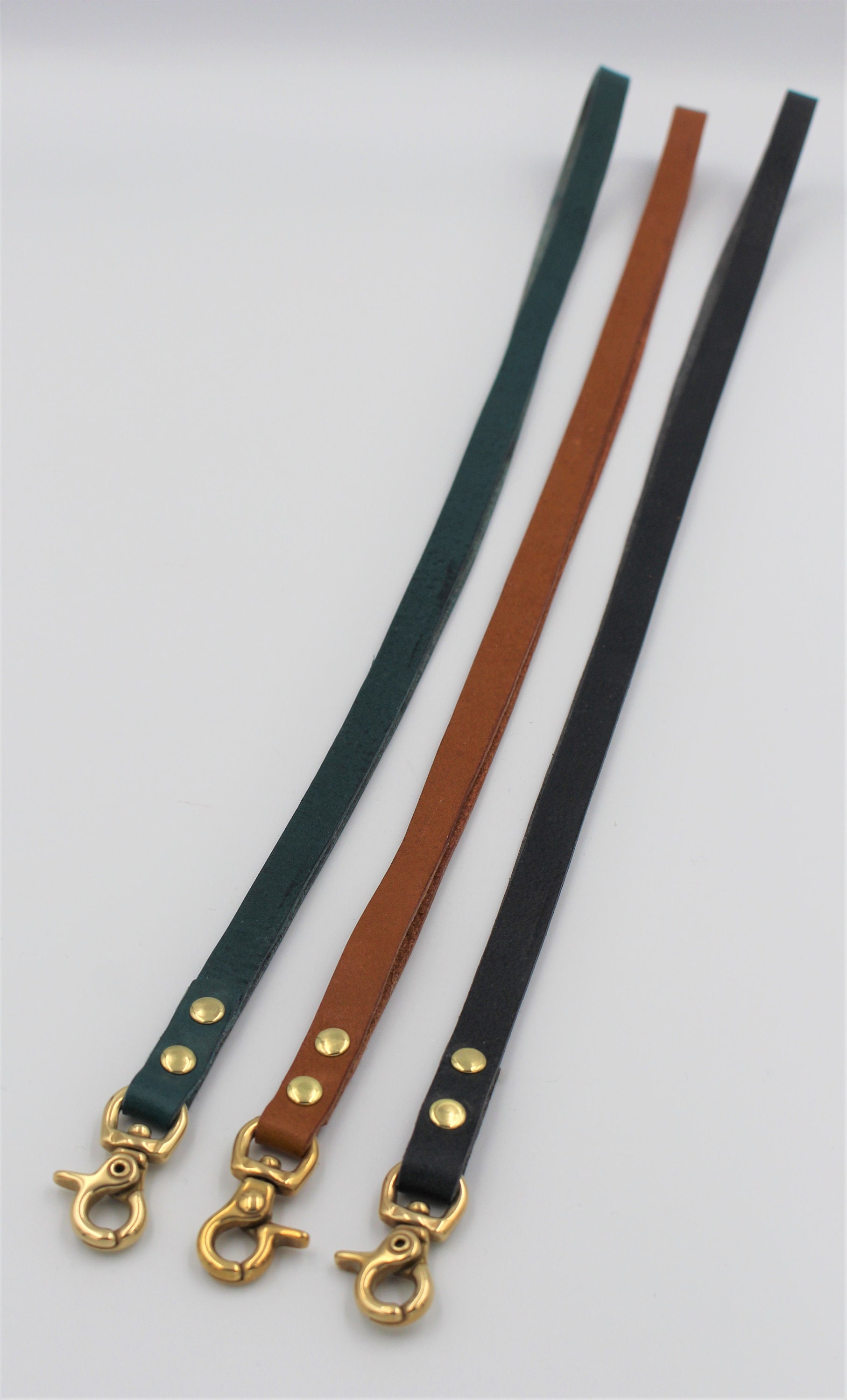 Dark Teal Long Leather Lanyard in Soft Italian Full Grain - Etsy