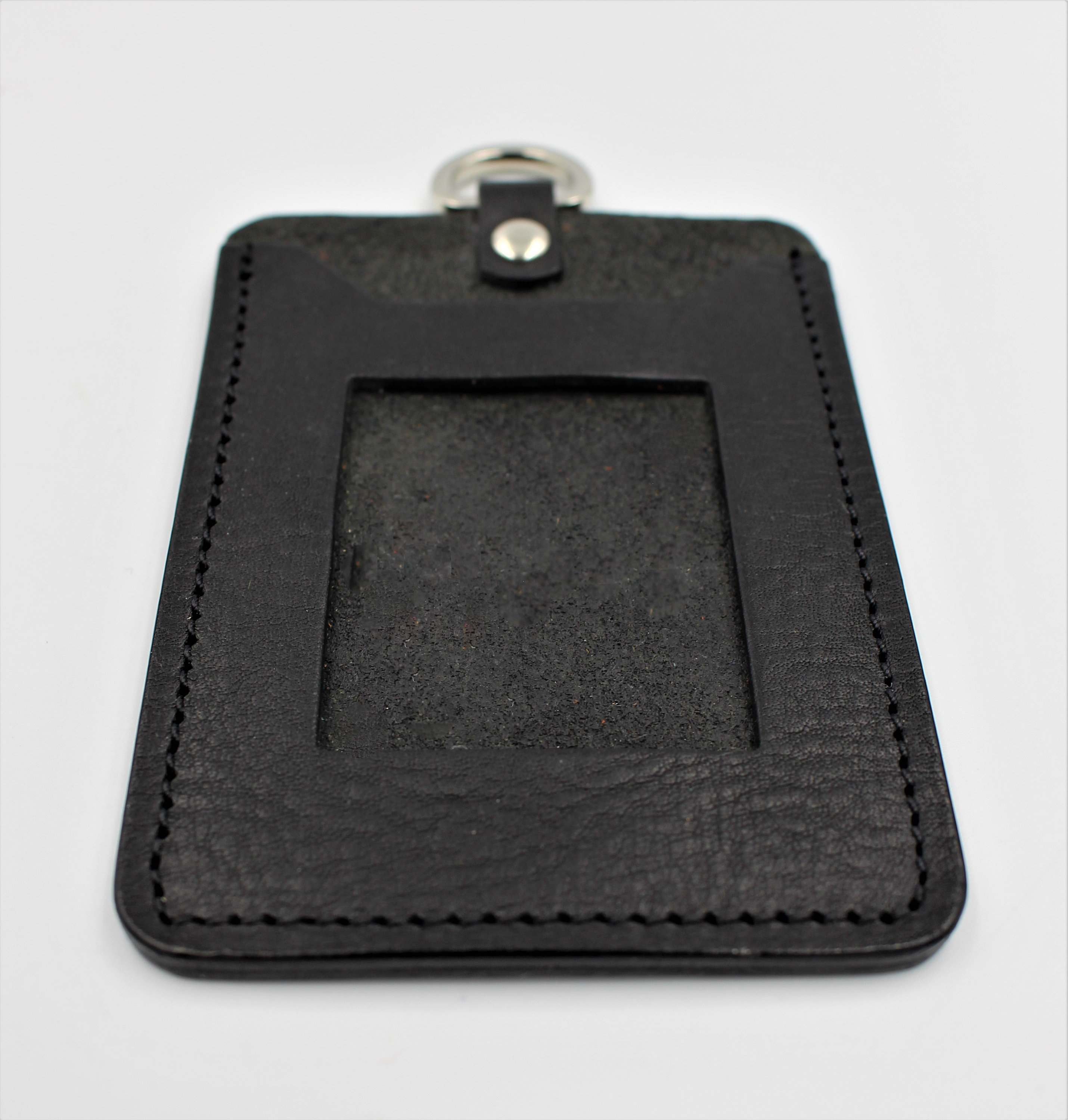 Italian Leather ID Card Holder in Black - FREE Personalisation - Etsy