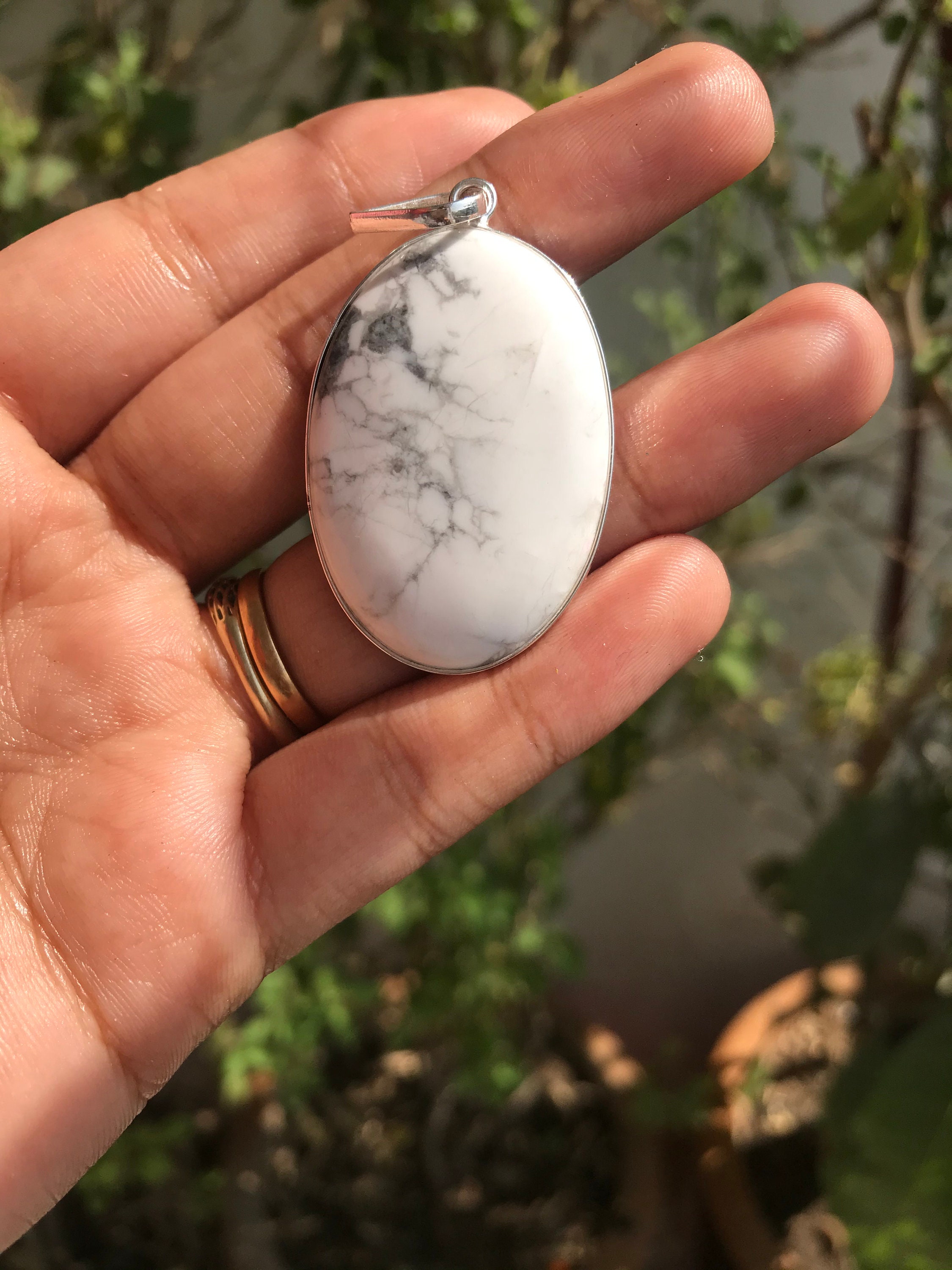 White Howlite Stone white howlite tumbled stones healing | Etsy