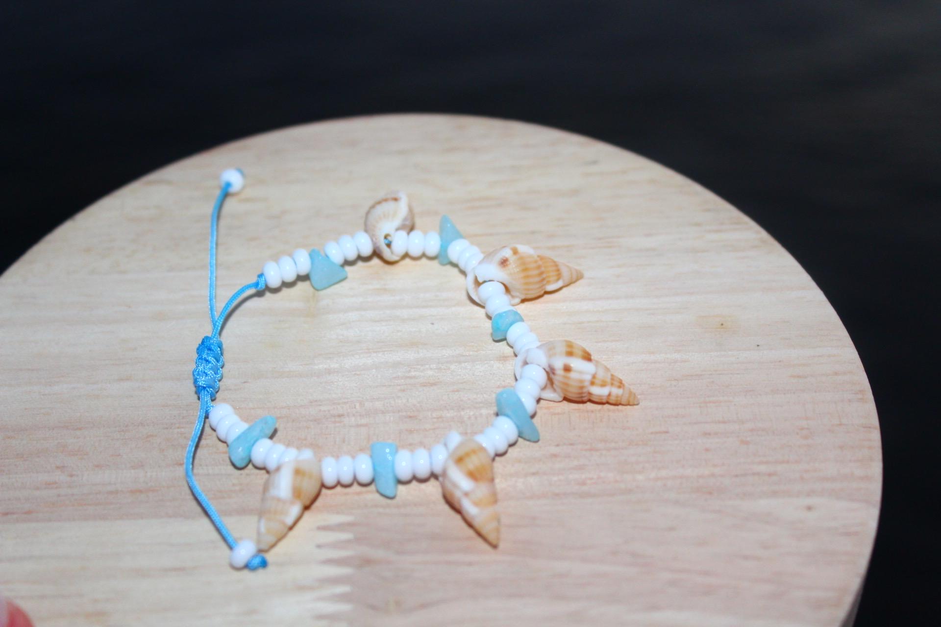Beaded Sea Shell Bracelet - Etsy