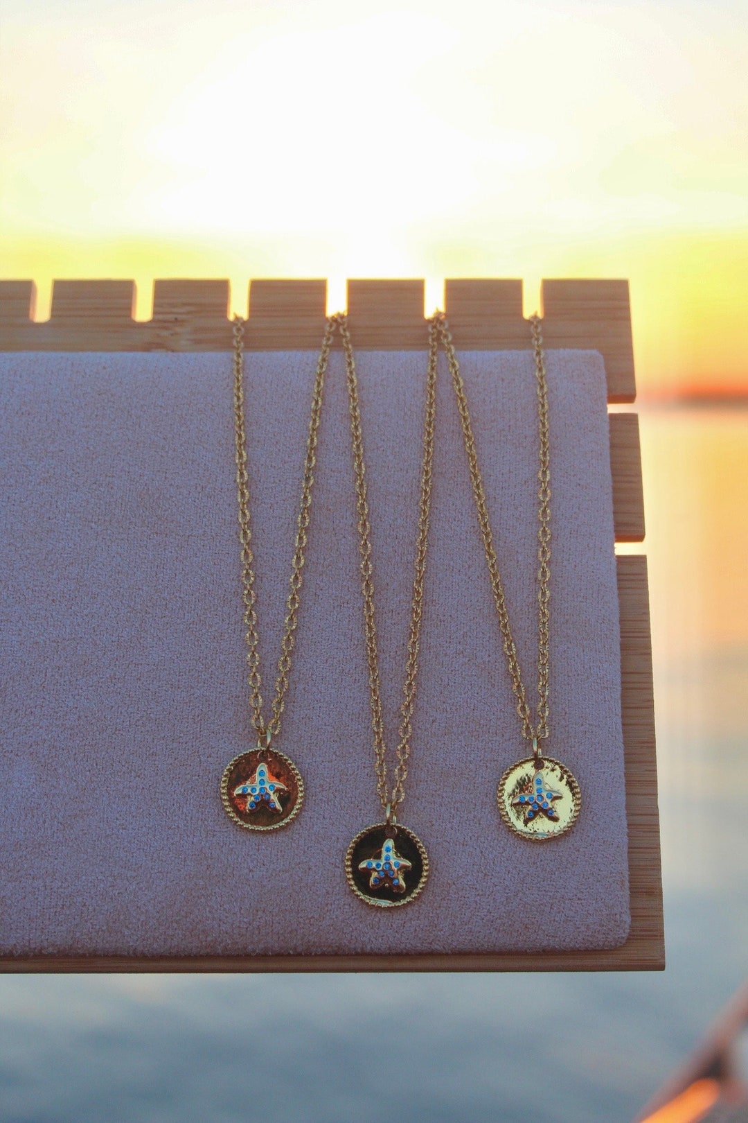 Gold Starfish Coin Necklace - Etsy