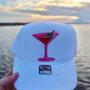 Martini Glass Trucker Hat - Etsy