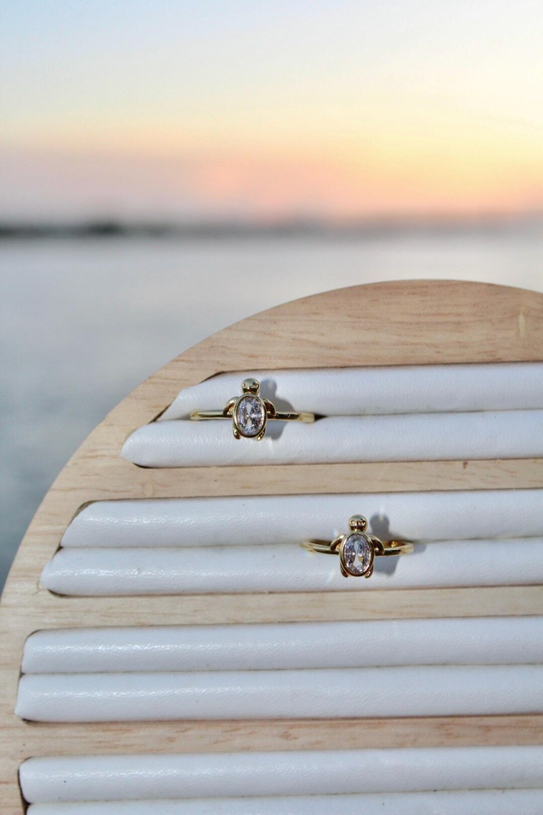 18K Gold Plated Sea Turtle Ring - Etsy