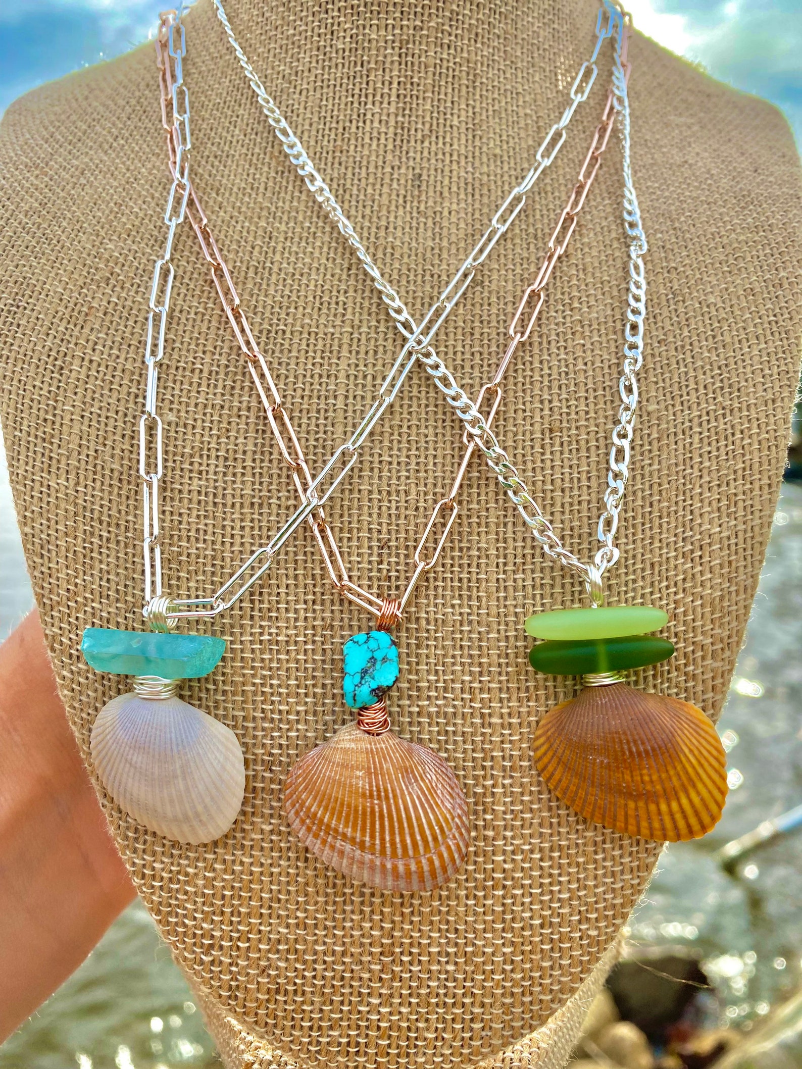 Authentic Real Sea Shell Necklaces - Etsy