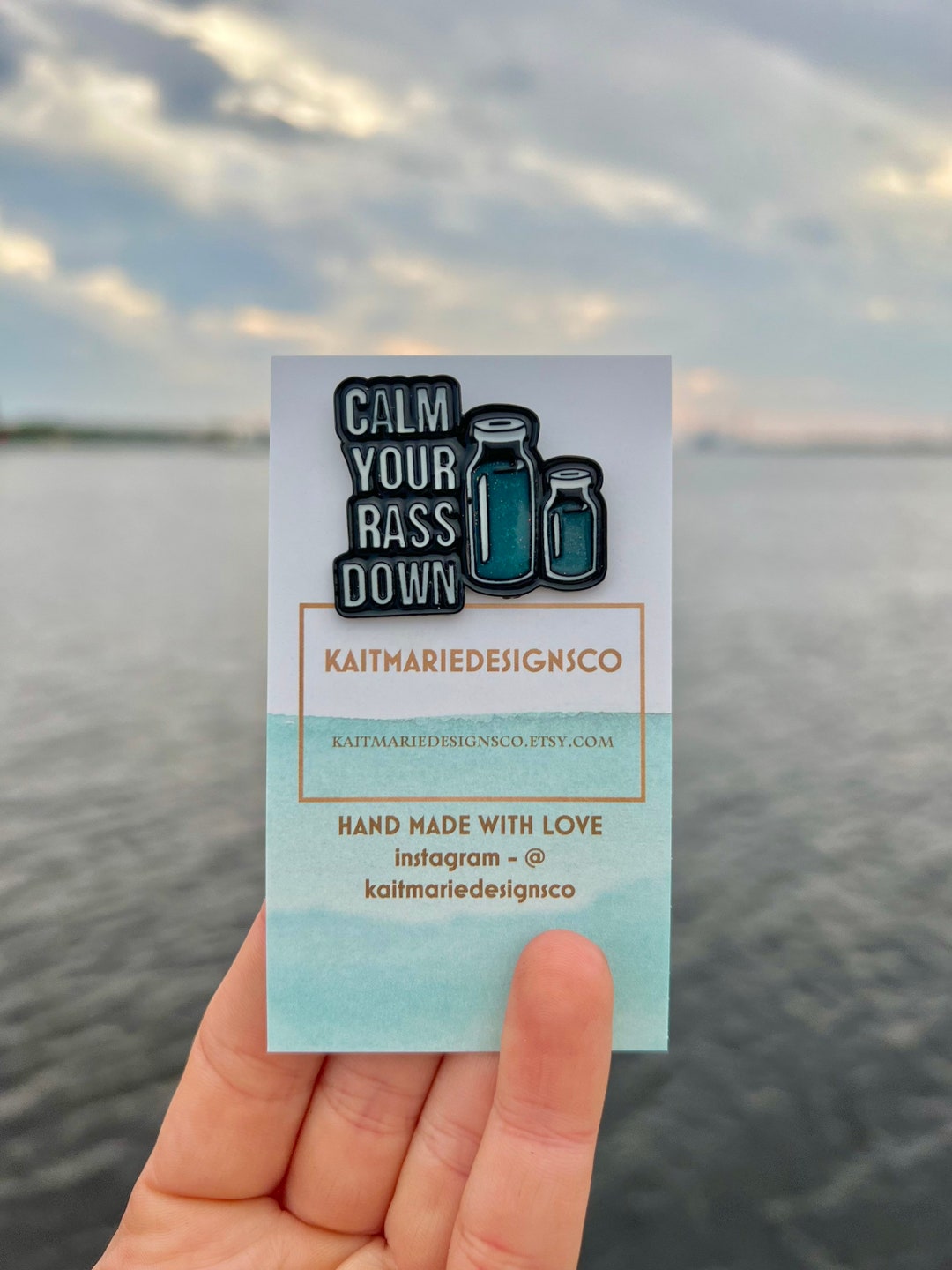 Calm Your RASS Down Funny Nurse Badge Pin, Nursing Badge Pin, Medicine ...
