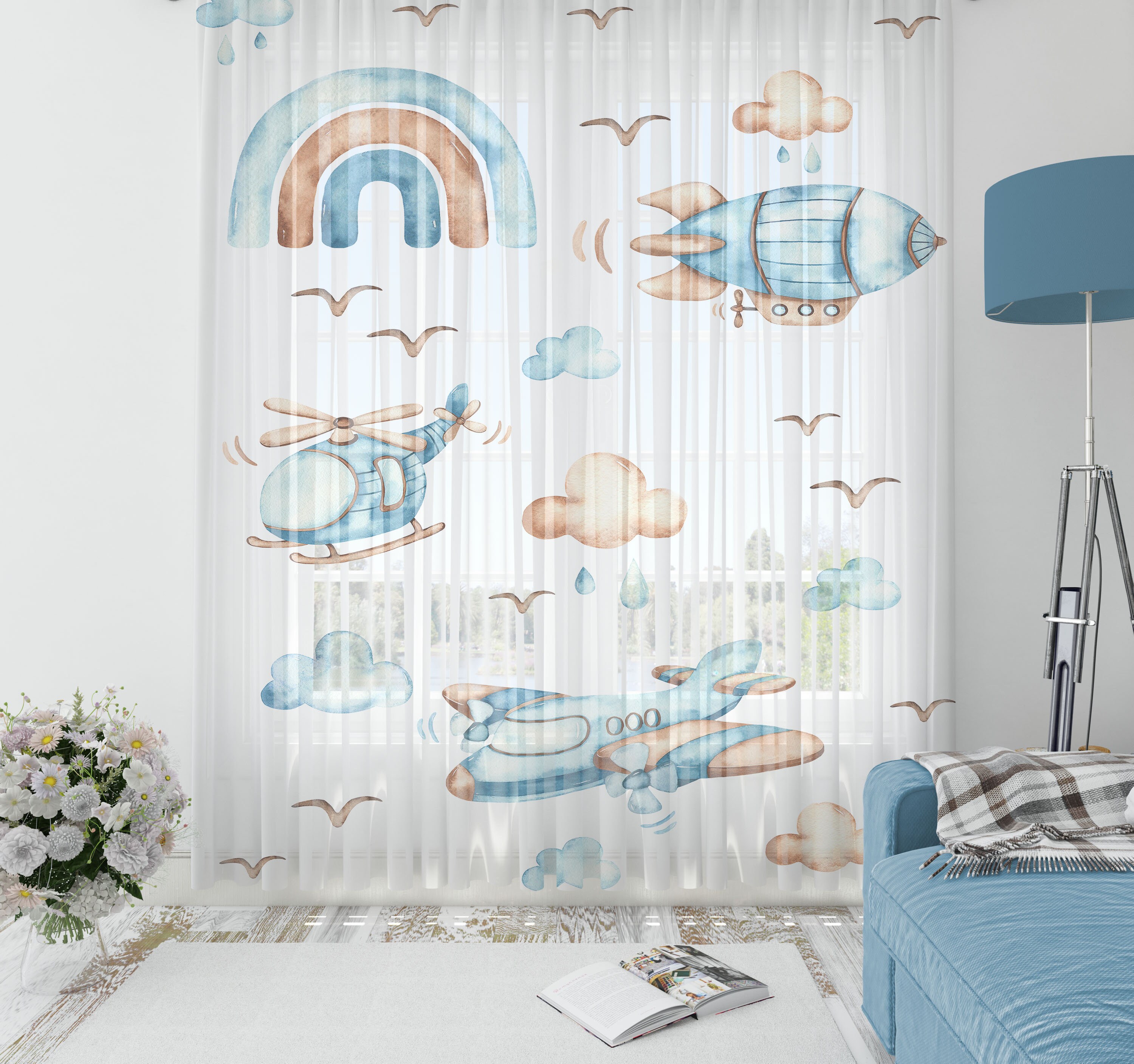 Aeroplane Curtain - Etsy